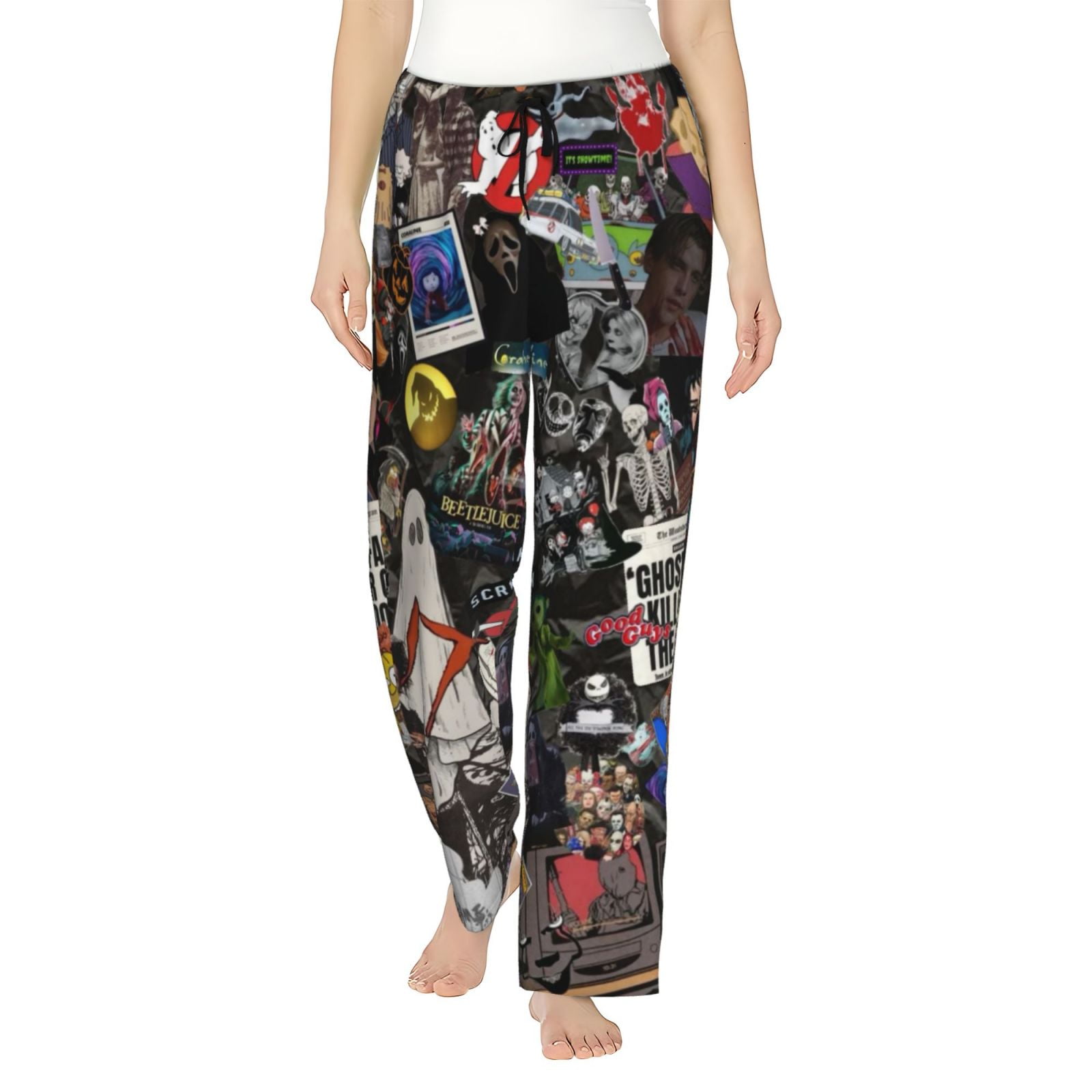 Comfy Women's Lounge Pajama Pants, Horror Movie Characters Sleepwear ...