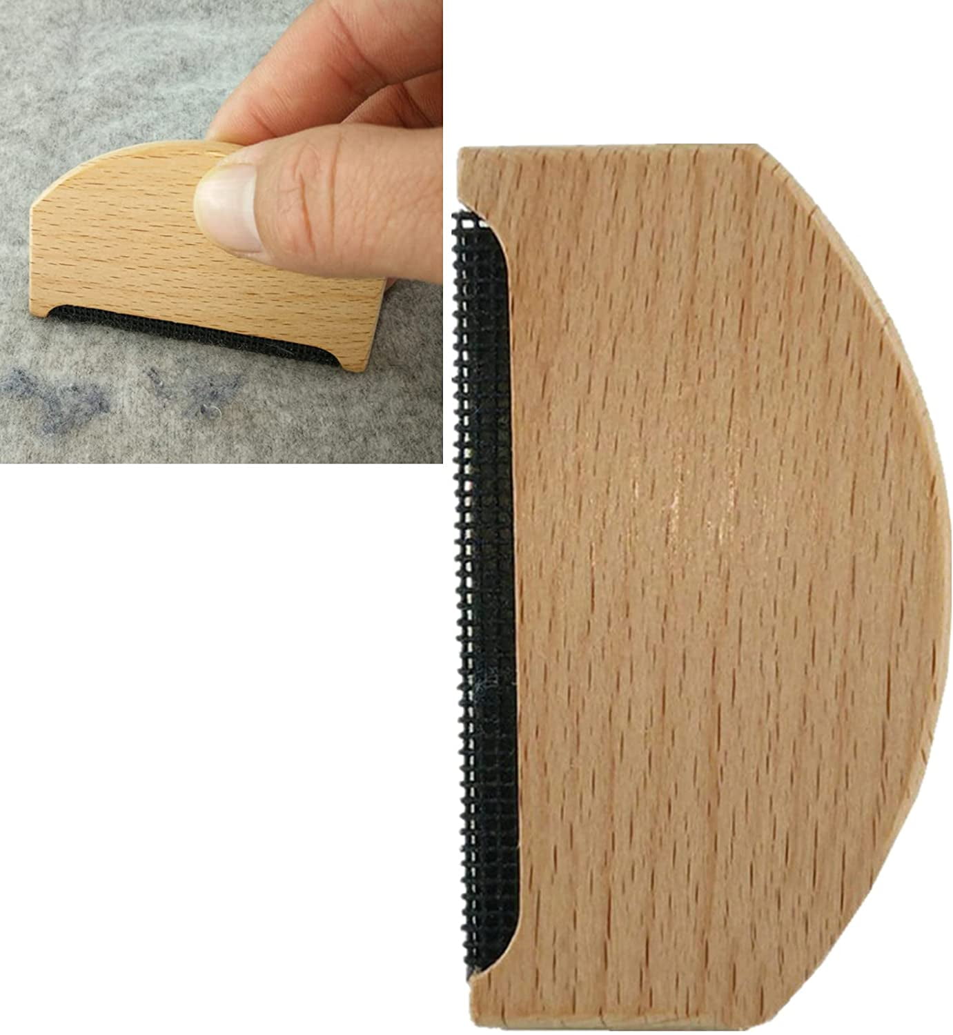 Comfy Wood Cashmere & Fine Wool Comb for De-Pilling Sweaters & Clothing ...