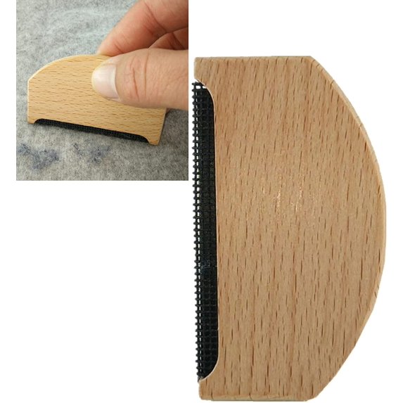 Comfy Wood Cashmere & Fine Wool Comb for De-Pilling Sweaters & Clothing ...
