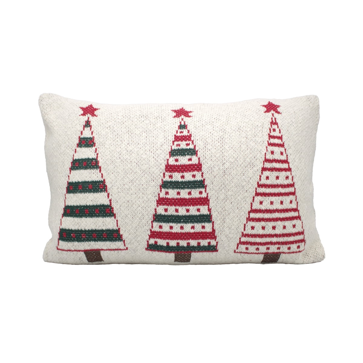 Comfy World Collection Christmas Trees Rectangle Accent Pillow - 100% ...