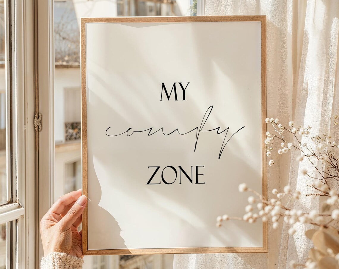 My Comfy Zone • Dorm Room Prints • Trendy Wall Art Prints • Aesthetic Bedroom Prints • Hallway ...