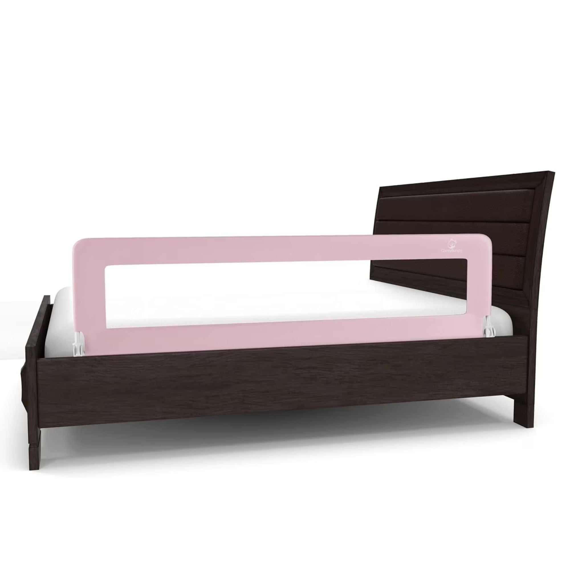 ComfyBumpy Toddler Bed Rail Guard – Pink Long (55.5" x19.5"), Easy ...