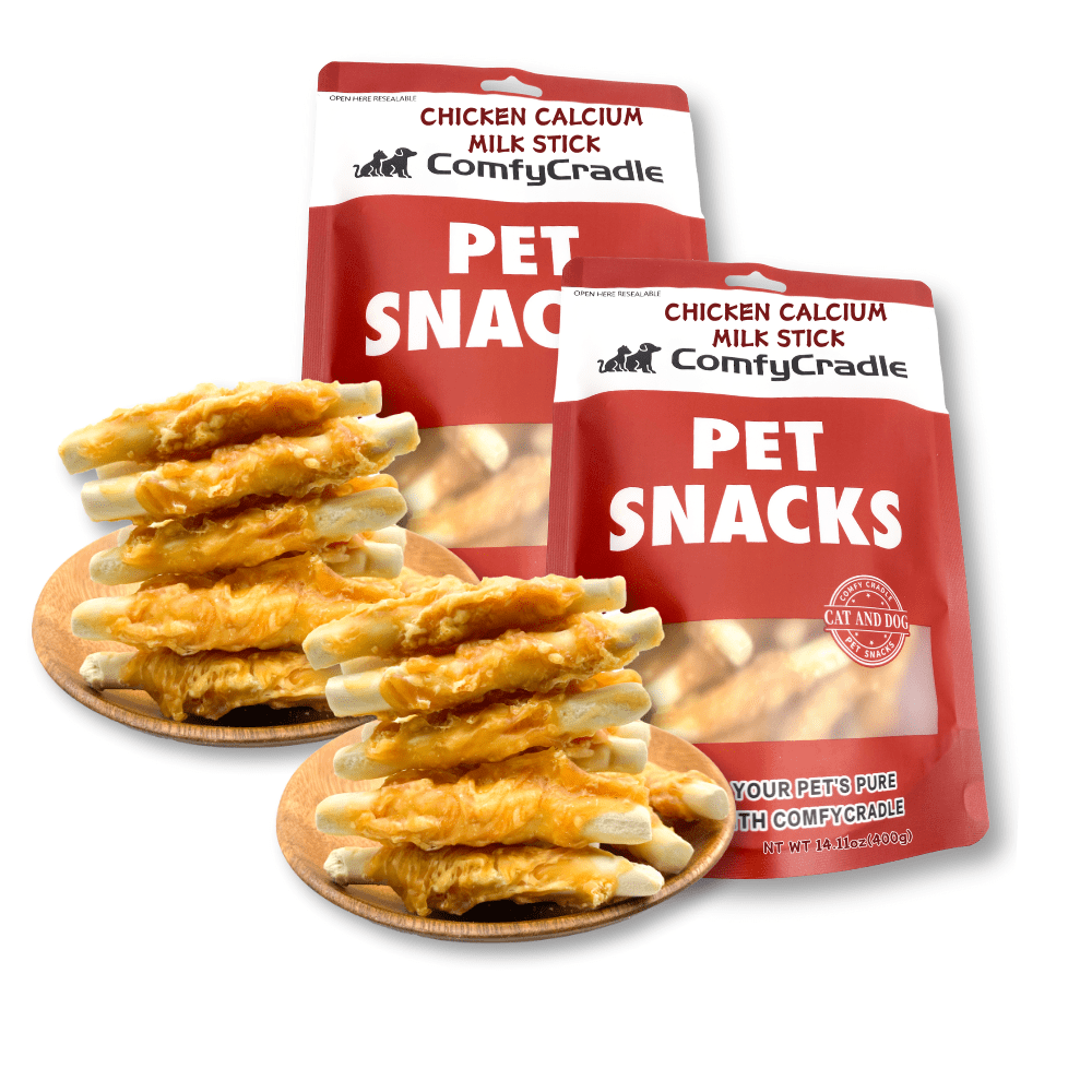 ComfyCradle Chicken & Calcium Milk Sticks Dog Treats, Dental Chews for ...