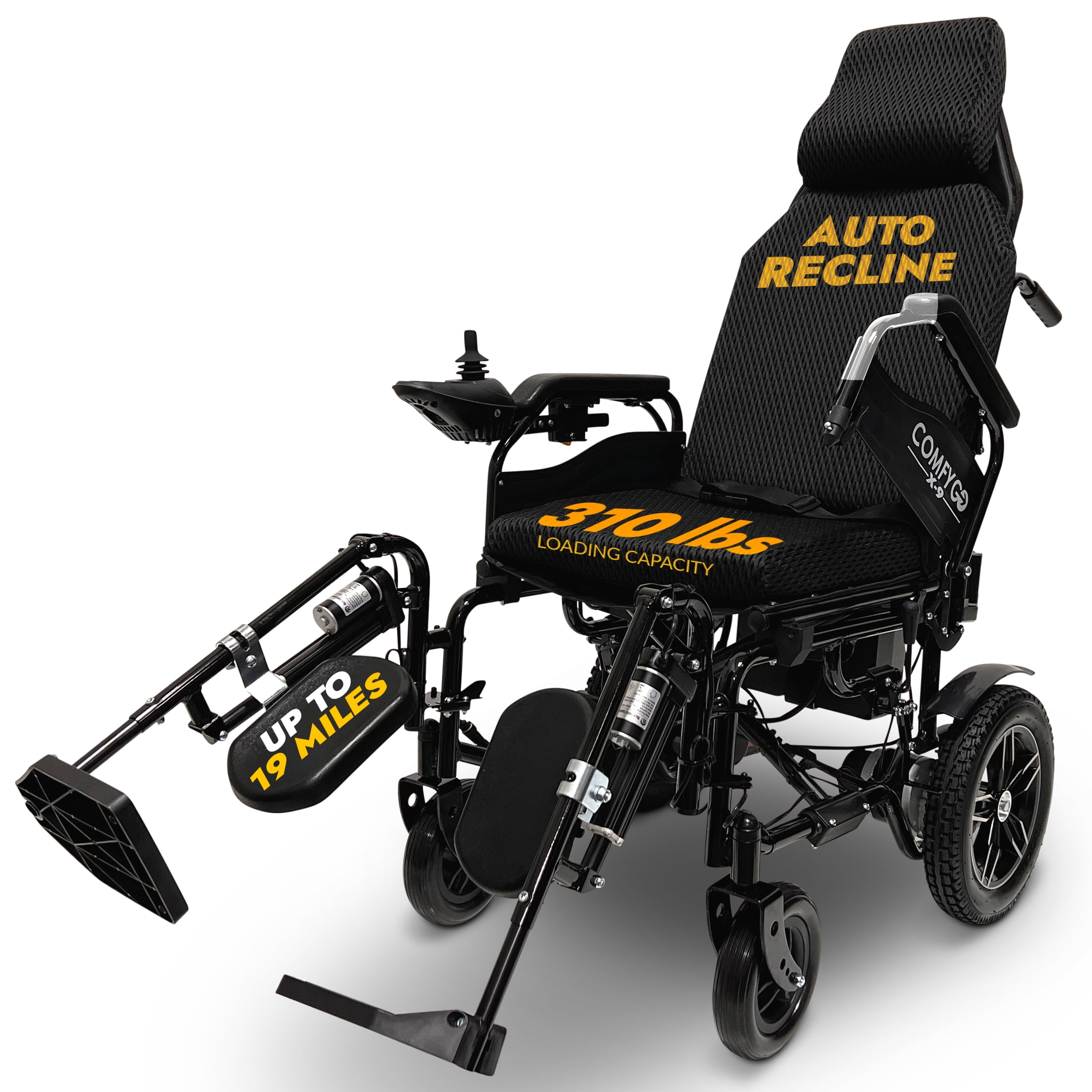 ComfyGO X-9 Electric Wheelchair, Lightweight Electric Wheelchairs for ...
