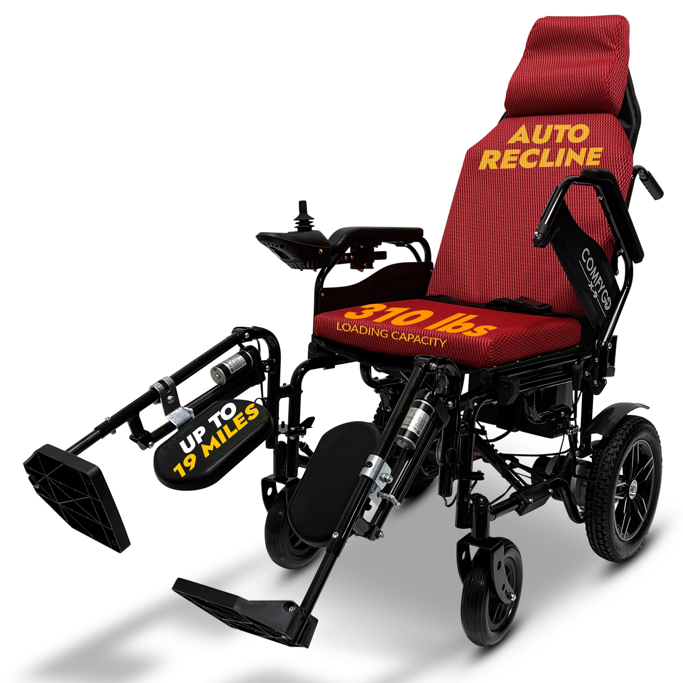 ComfyGO X-9 Electric Wheelchair, Lightweight Electric Wheelchairs for ...