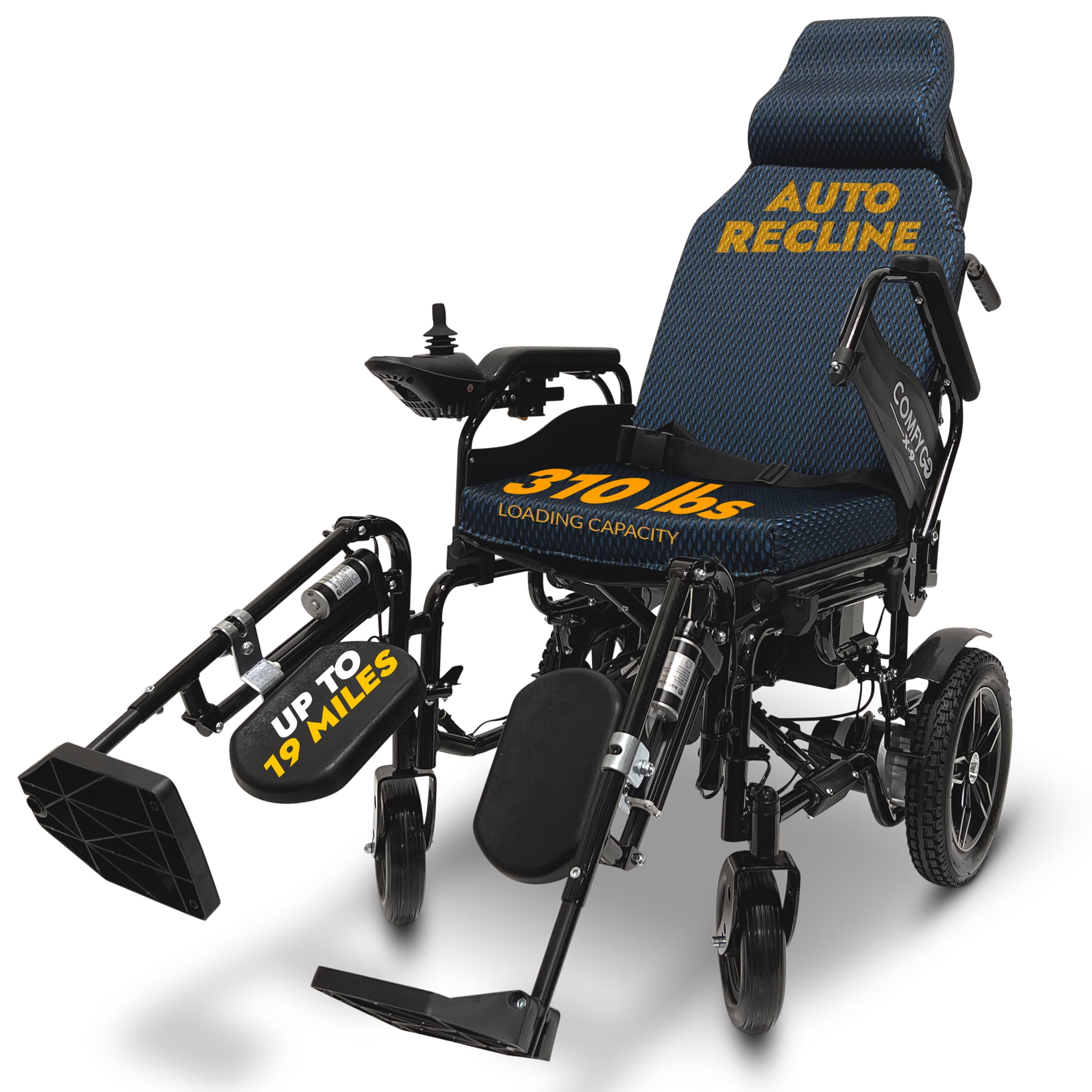 ComfyGO X-9 Electric Wheelchair, Lightweight Electric Wheelchairs for ...