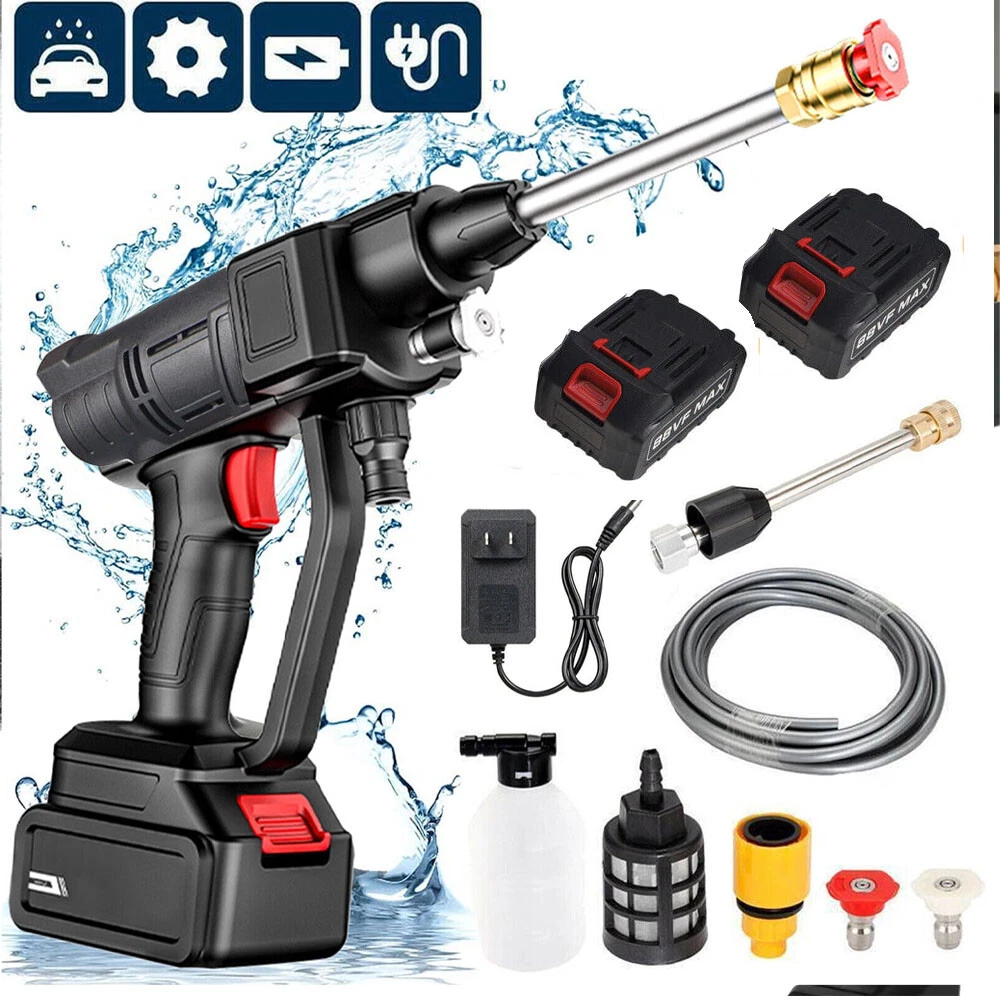 ComfyPro Cordless Electric High Pressure Water Spray Car Gun with Two ...