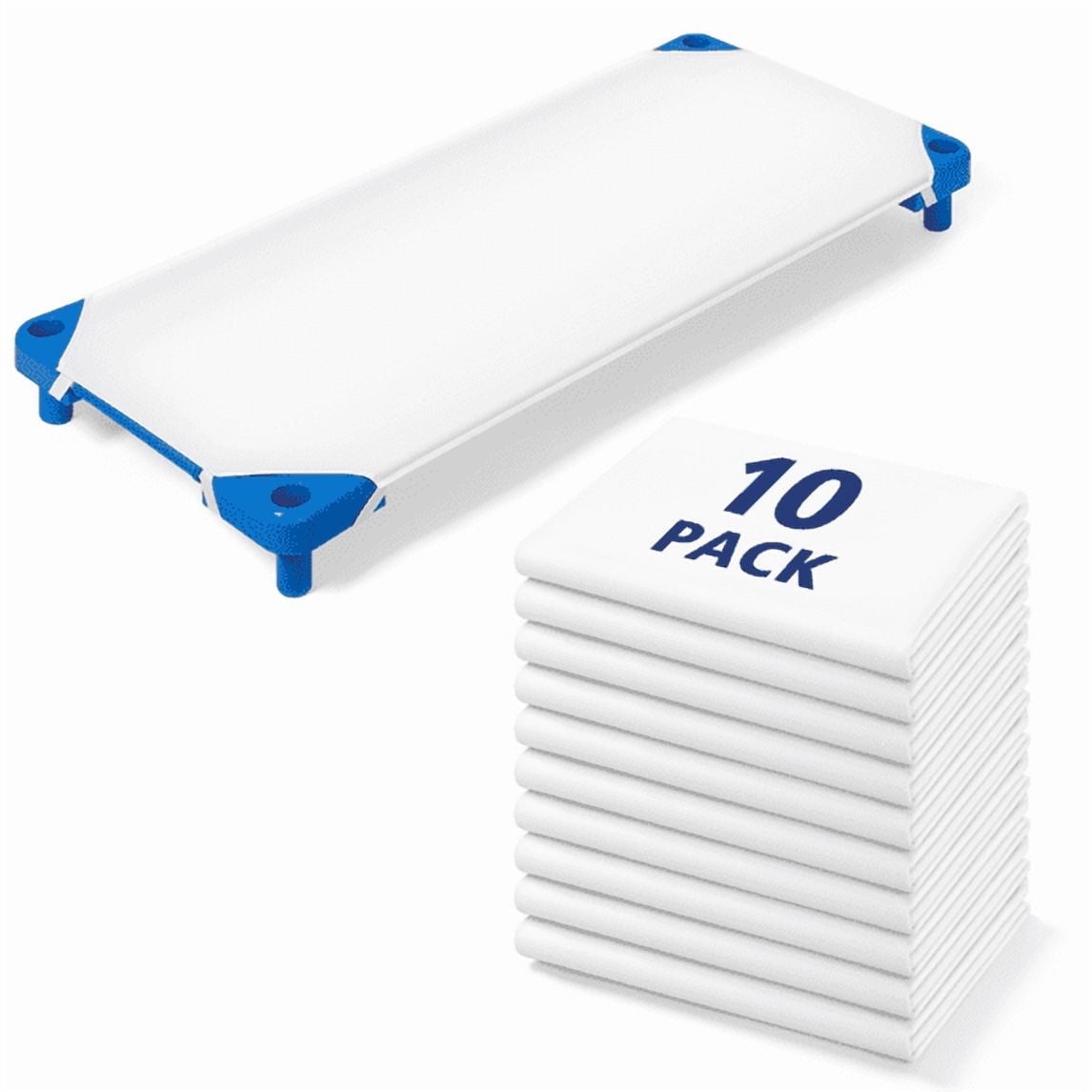 Comfyanno Cot Sheets for Daycare Standard Size - Fits 23" x 52" Cot, 10 ...