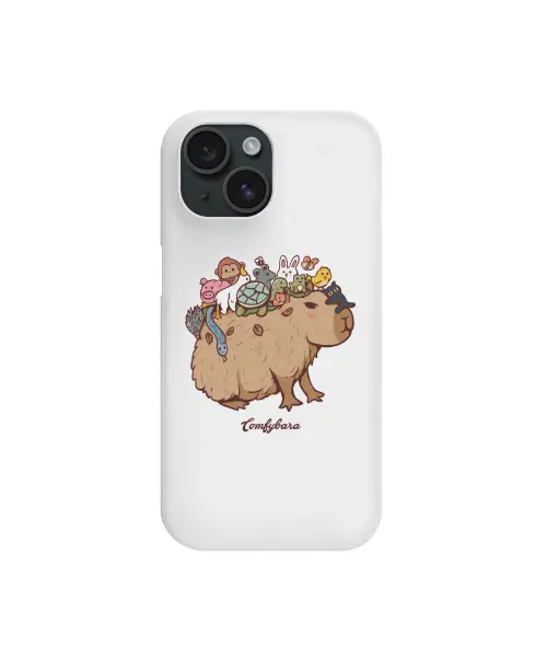 Comfybara Cute Capybara Phone Case for iPhone 16 15 14 13 12 11 Pro Max ...