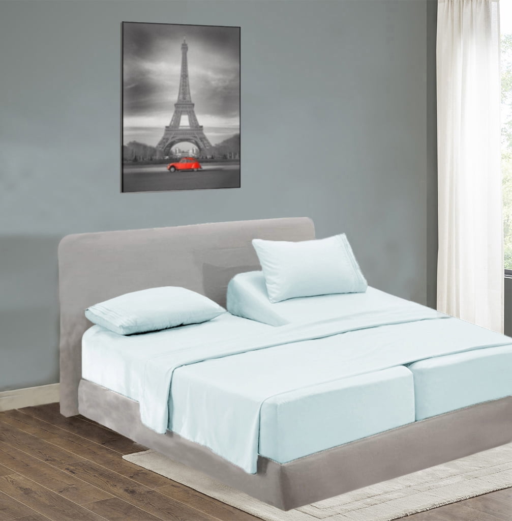 Comfylife Bamboo Derived Rayon Bed Sheet Set -360° Deep Pockets ...