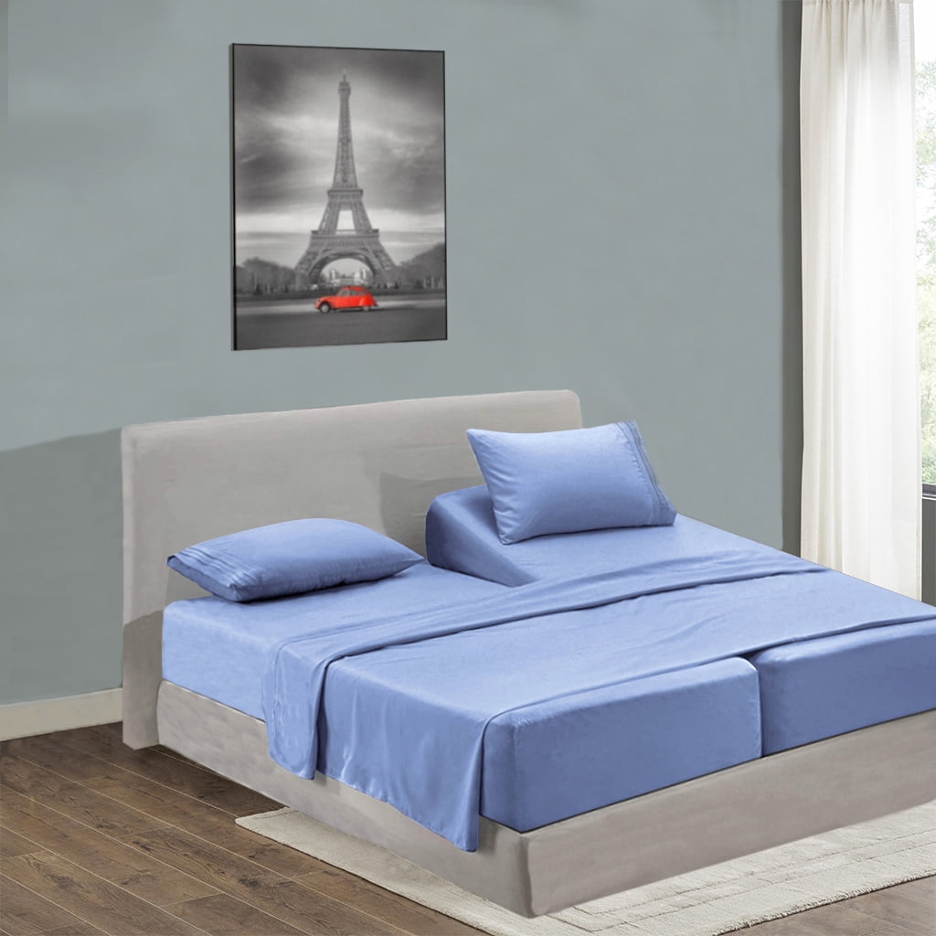 Comfylife Bamboo Derived Rayon Bed Sheet Set -360° Deep Pockets ...