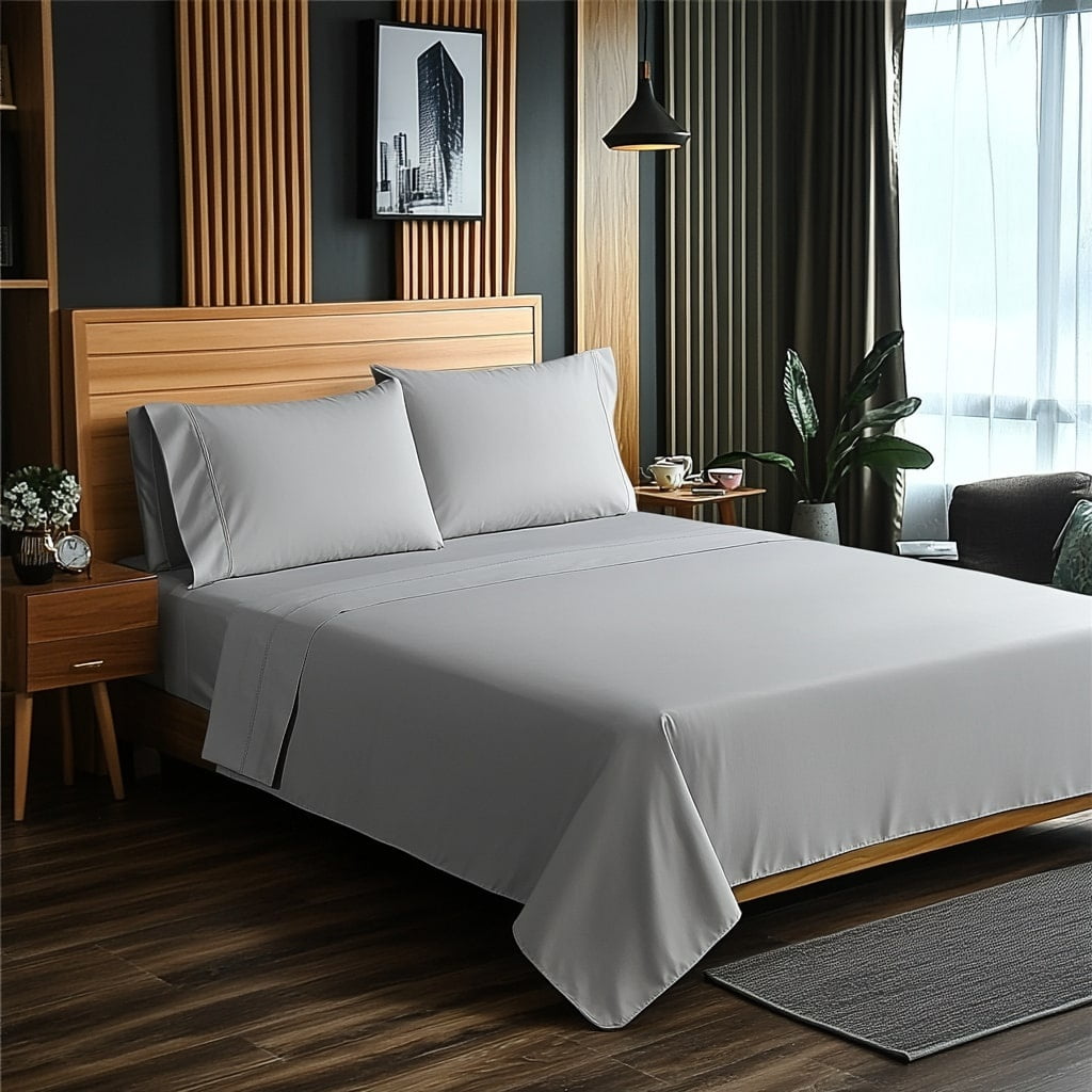 Comfylife Full Size Bed Sheet Set Bamboo Derived Rayon Deep Pockets ...