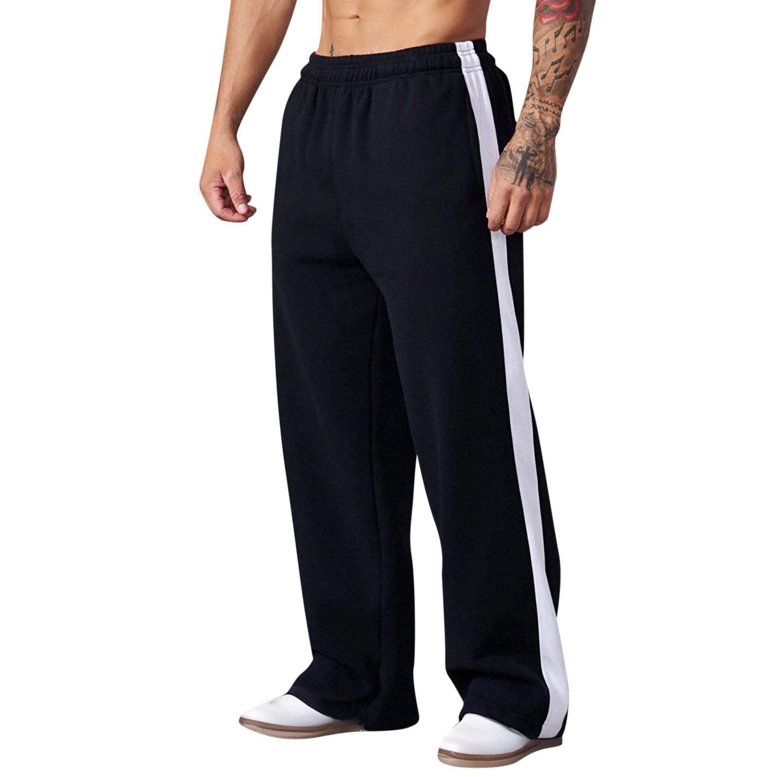 Comfys Fit Loose Fit Baggy Workout Gym Sweat Pants Men Cargo Pants for ...
