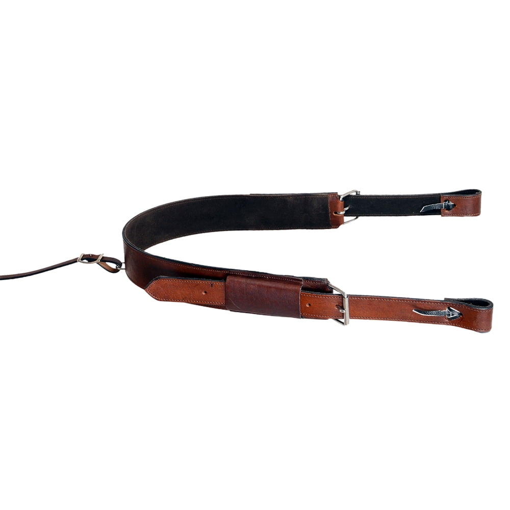 Comfytack Horse Saddle Flank Cinch Girth Handtooled Leather W/ Billets ...