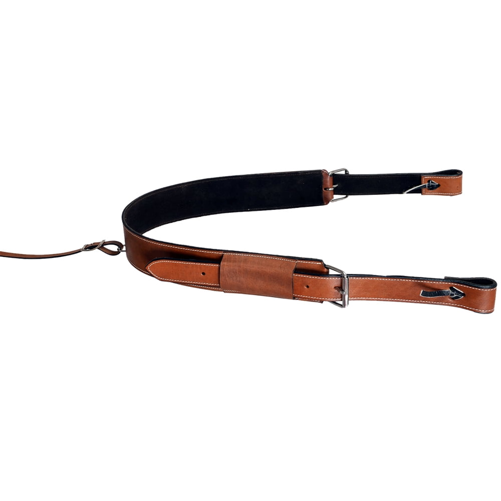 Comfytack Horse Saddle Flank Cinch Girth Handtooled Leather W/ Billets ...