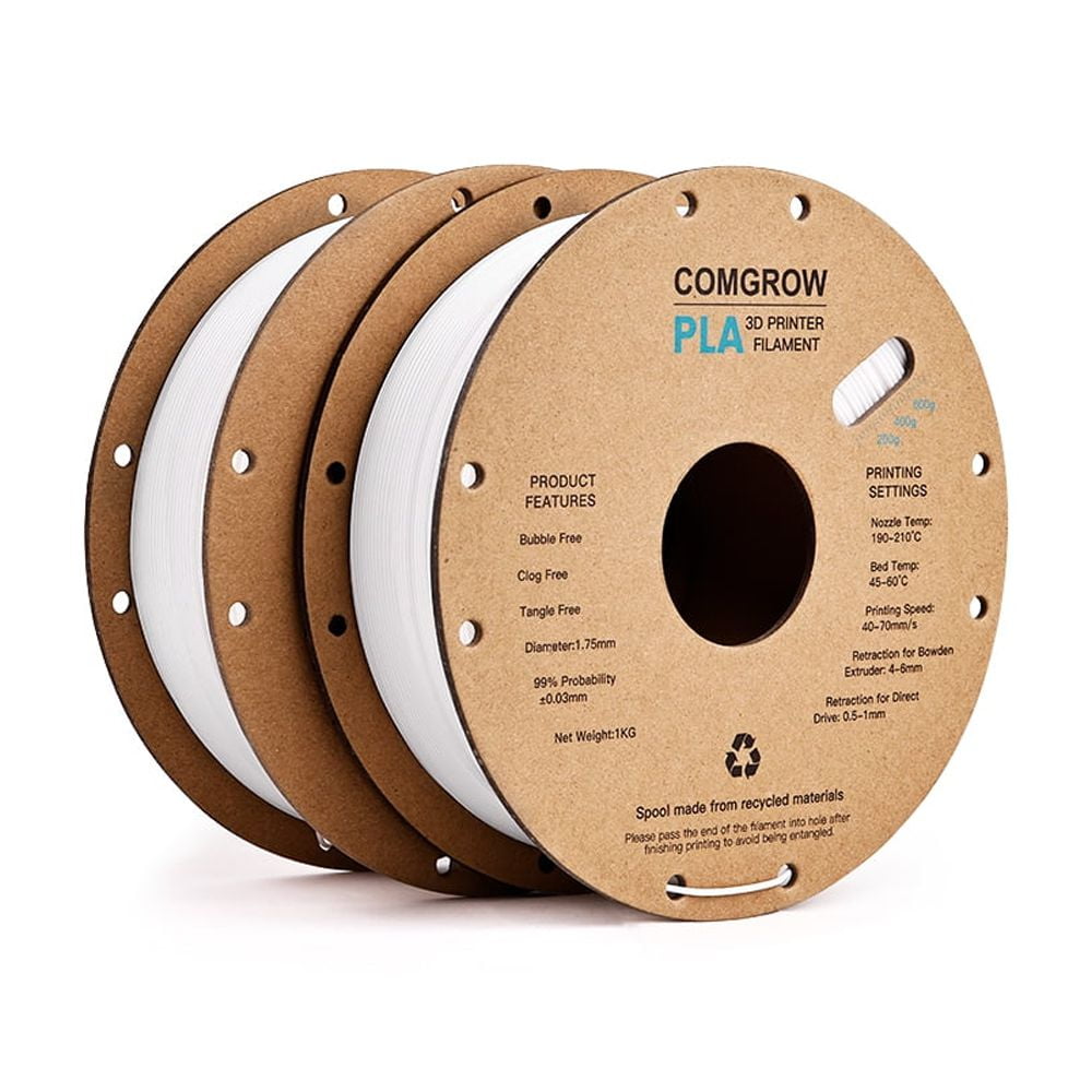 Comgrow PLA 3D Printer Filament, 3D Printer PLA Filament 1.75mm ...