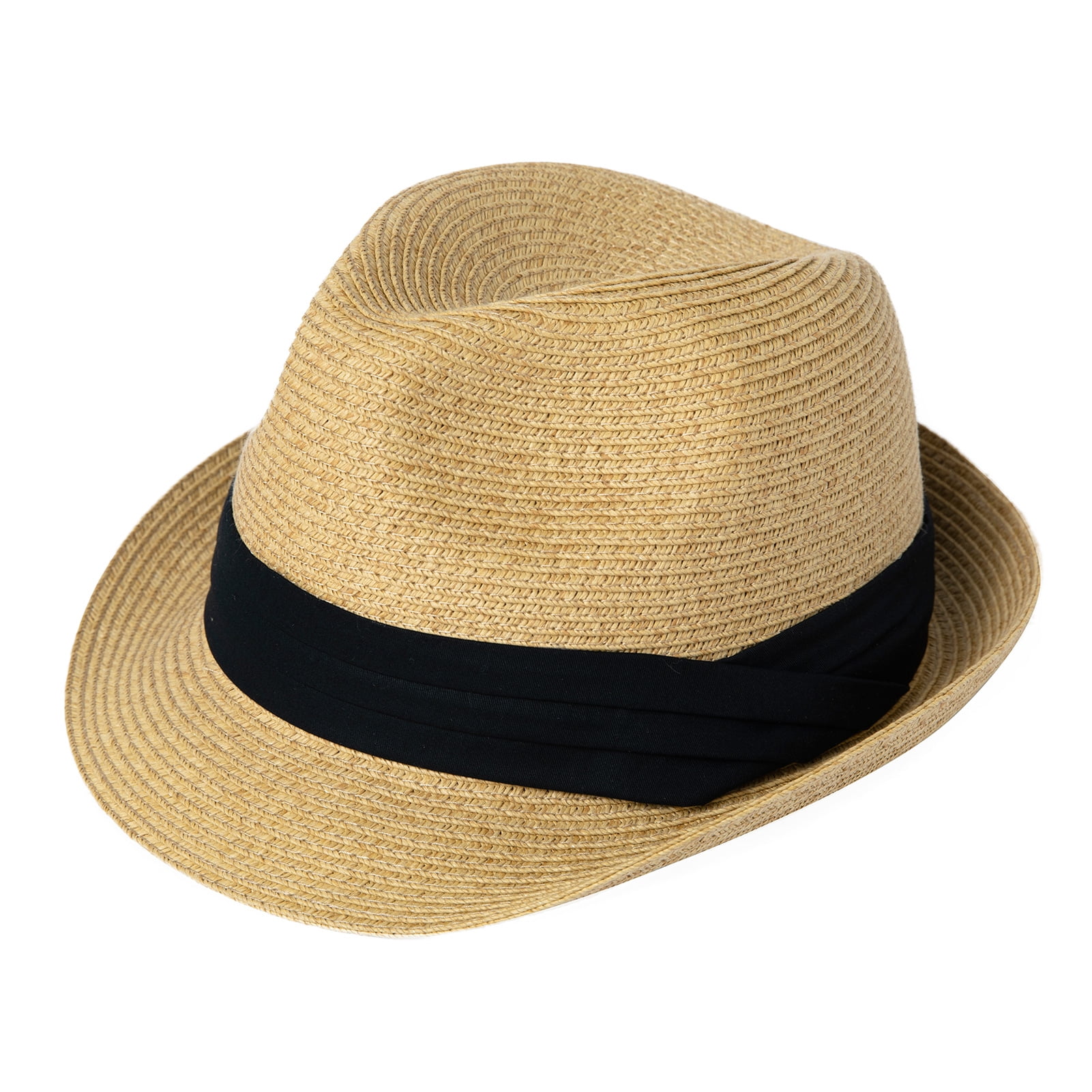 Comhats Summer Straw Sun Hats Panama Fedora Trilby For Men Women ...
