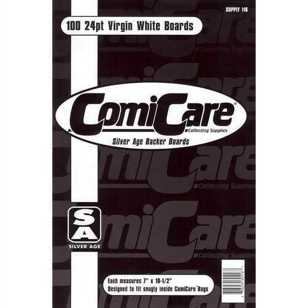 ComiCare Silver Age Comic Book Backing Boards 100-Pack - Walmart.com