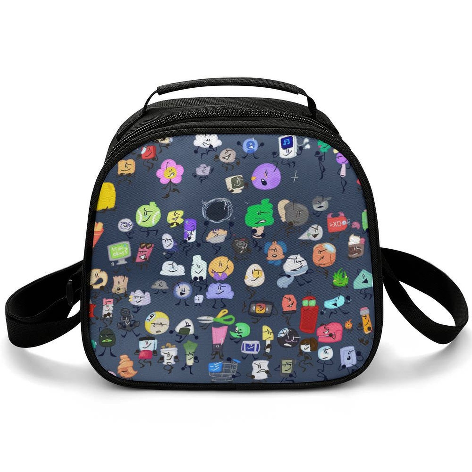 Comic BFDI Battle For Dream Island Insulated Lunch Bag Portable Lunch ...