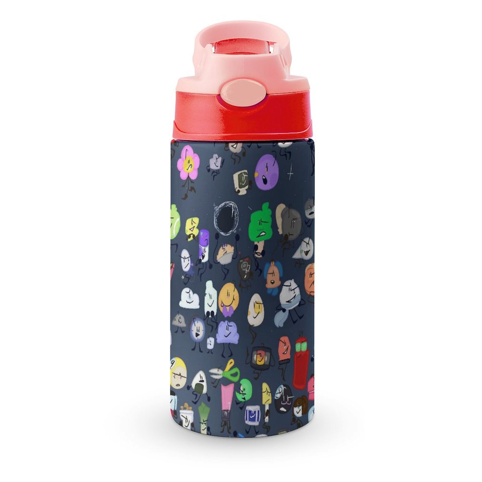 Comic BFDI Battle For Dream Island Kid's Insulated Water Bottle With ...