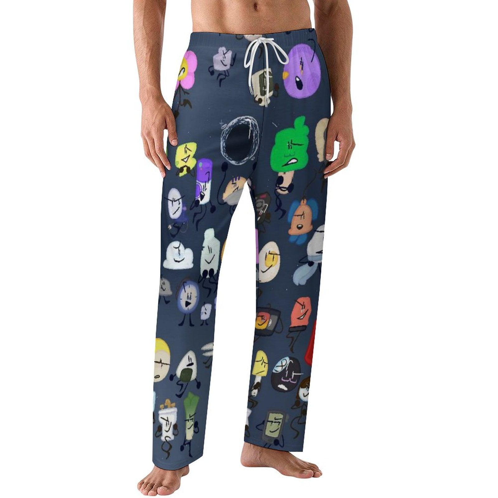 Comic BFDI Battle For Dream Island Mens Pajama Pants Cozy Soft Lounge ...