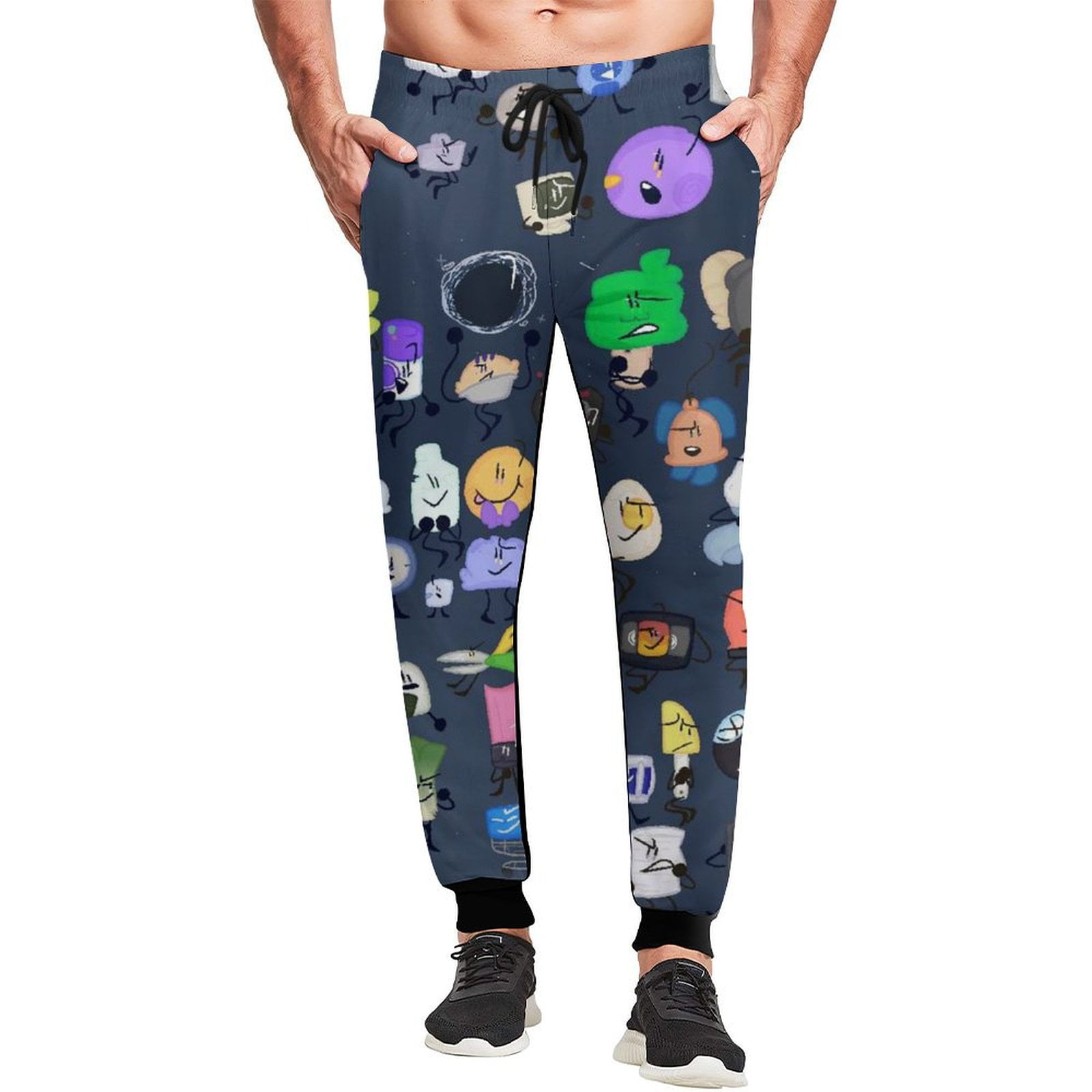 Comic BFDI Battle For Dream Island Mens Sweatpants Joggers Pants ...