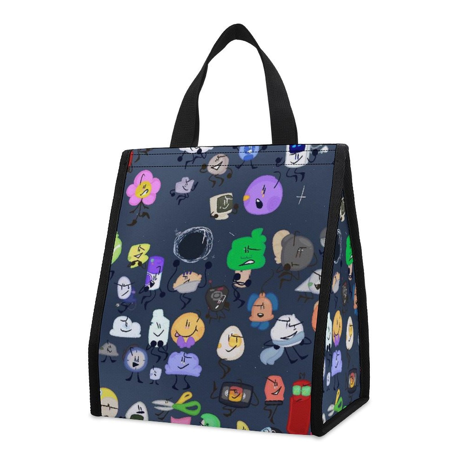 Comic BFDI Battle For Dream Island Portable Lunch Bag Folding Insulated ...