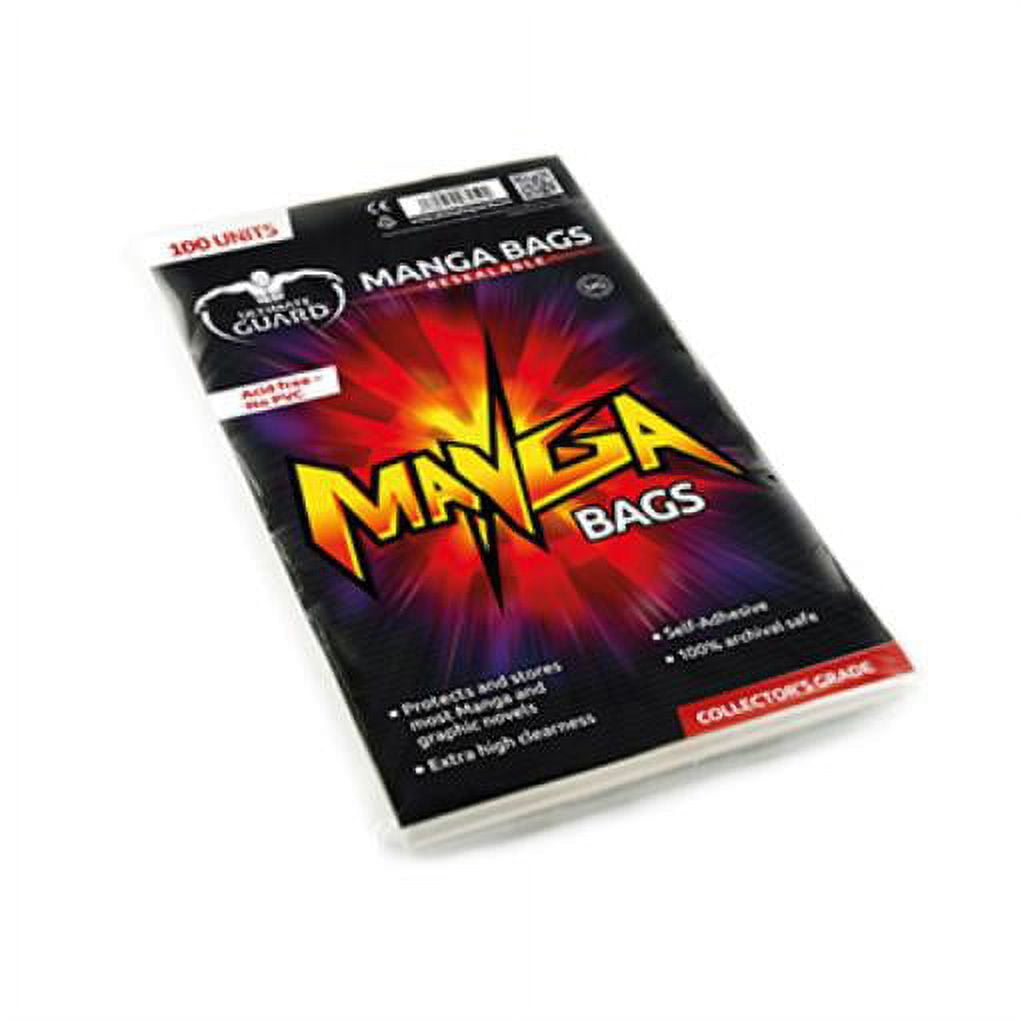 Comic Bags - Manga, Resealable (100) MINT/New - Walmart.com