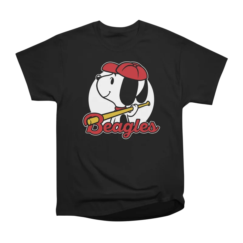 Comic Beagle Baseball Comic Dog T-Shirt Tee Gift For Him Merch For Her ...