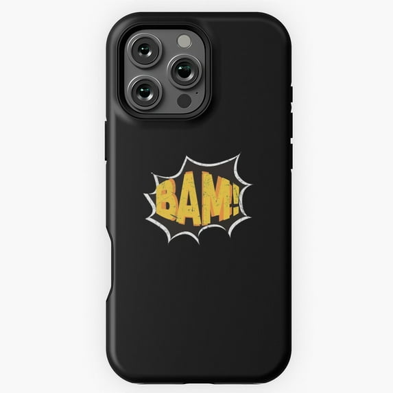 Comic Book Bam Onomatopoeia Retro Hero Sound Burst iPhone Case 17 to 11 ...