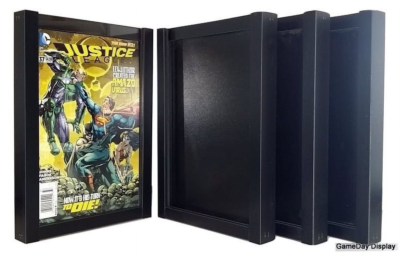 Comic Book Display Frame Case Shadow Box Black Magazine Lot of 4 ...