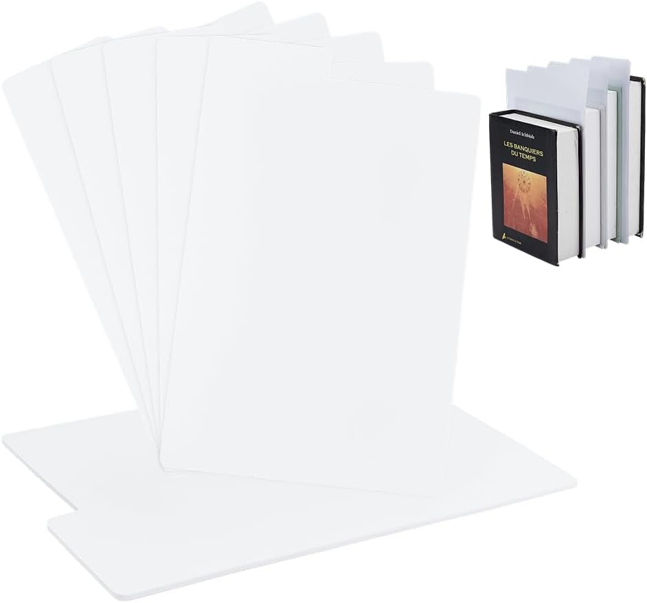 Comic Book Dividers 20pcs Book Boards White Plastic Dividers with Tabs ...