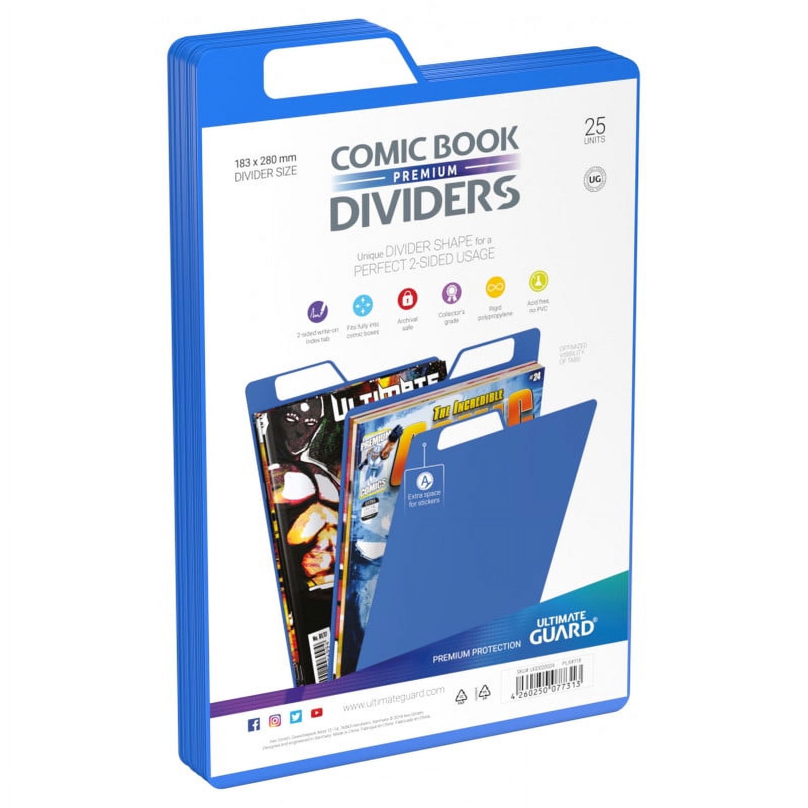Comic Book Dividers - Blue (25) New - Walmart.com
