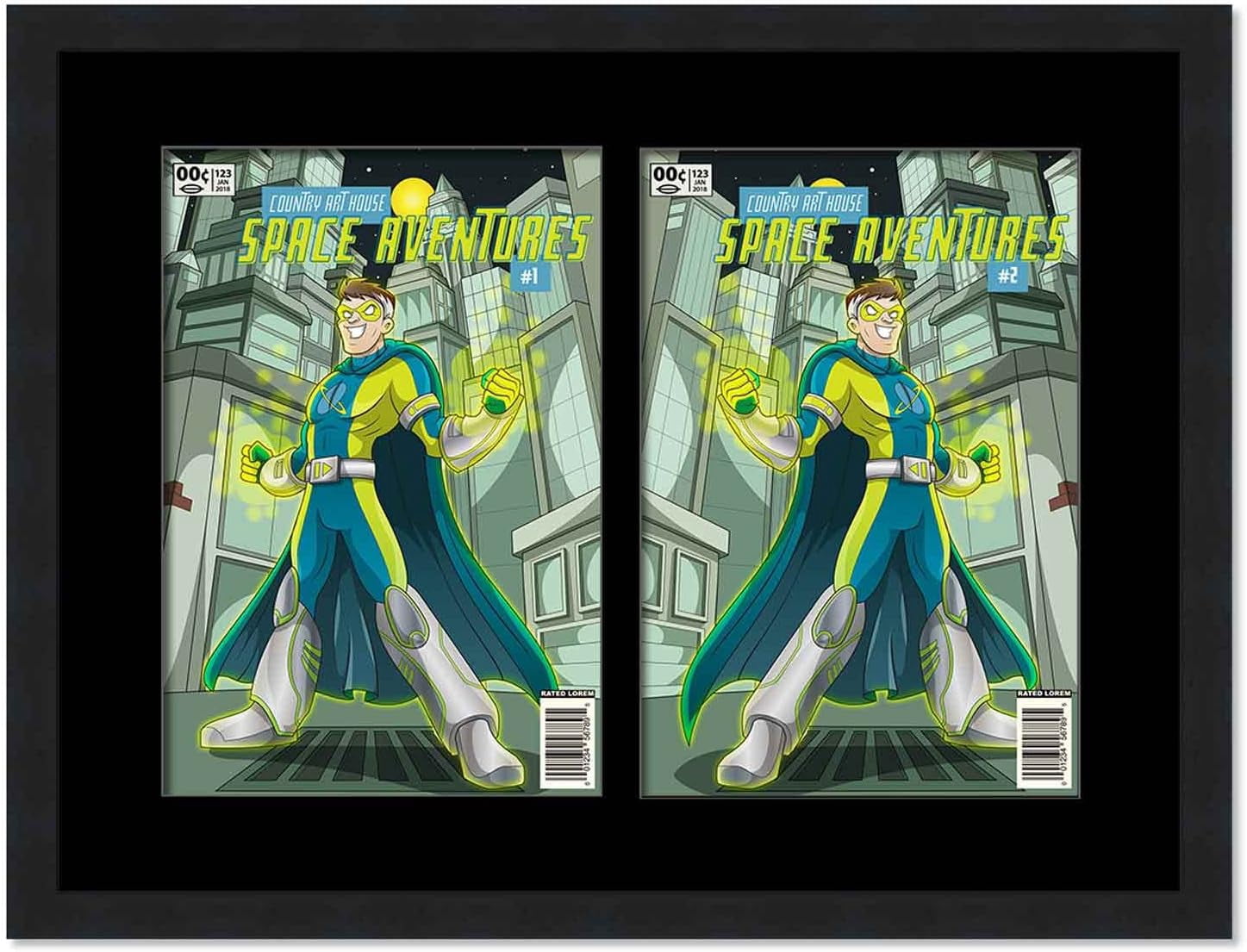 Comic Book Frame Black Matted | For Comics Published Between 1986 and ...