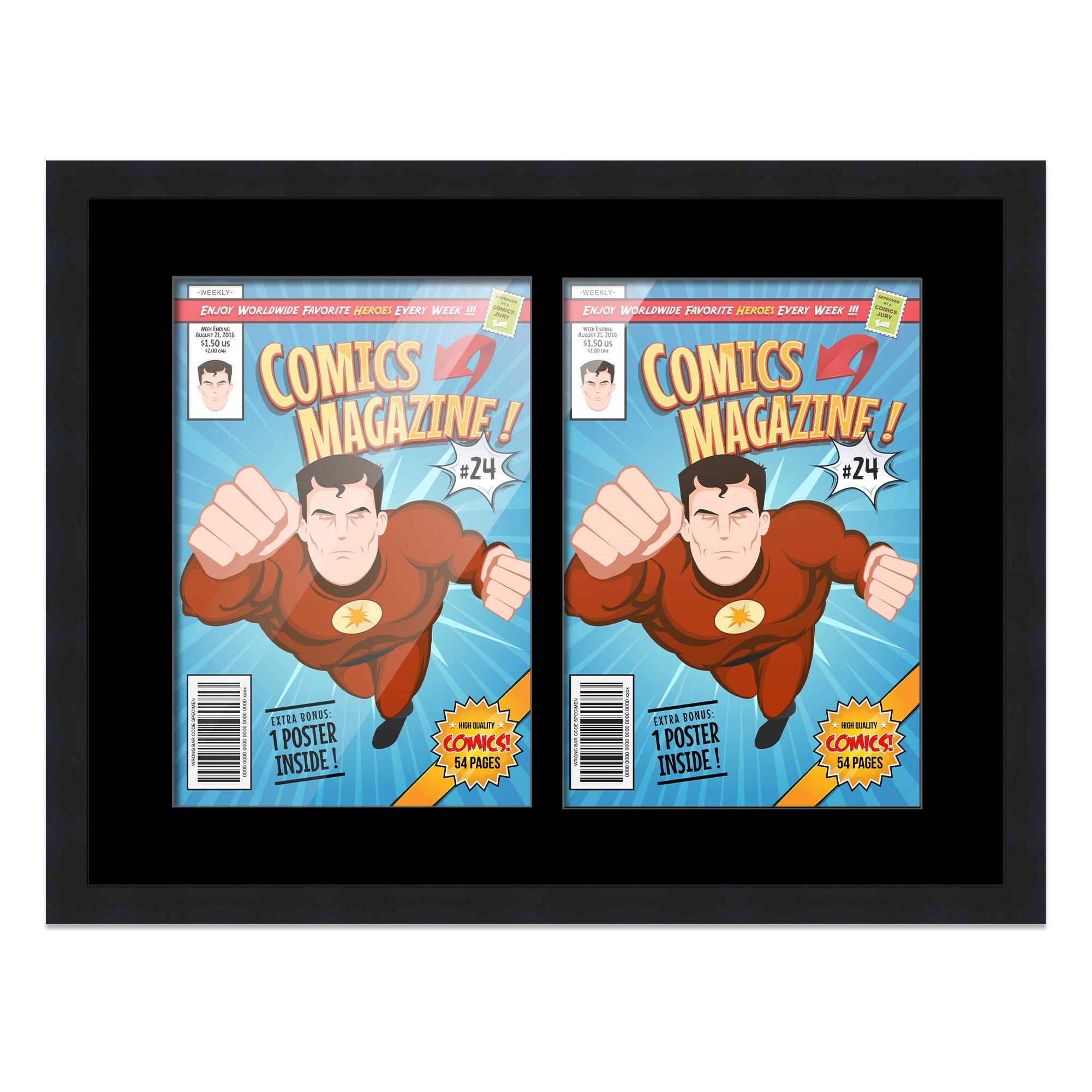 Comic Book Frame with Mat for 2 Golden Age Comics Published Between ...