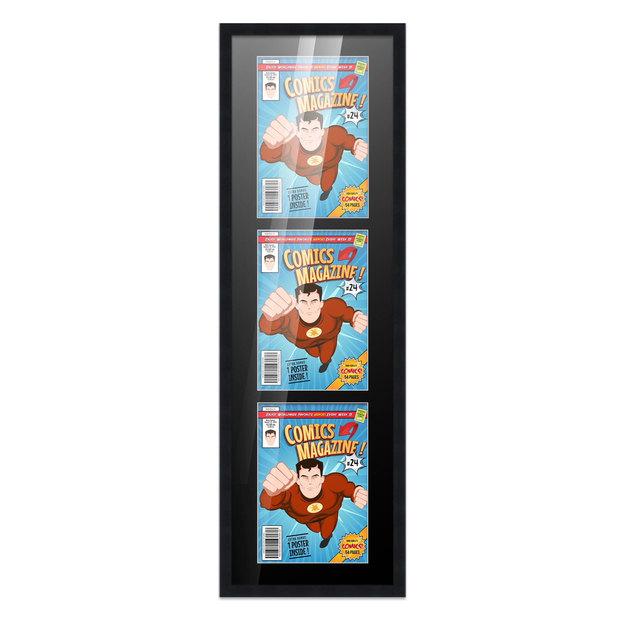 Comic Book Frame with Mat for 3 Silver Age Comics Published Between ...