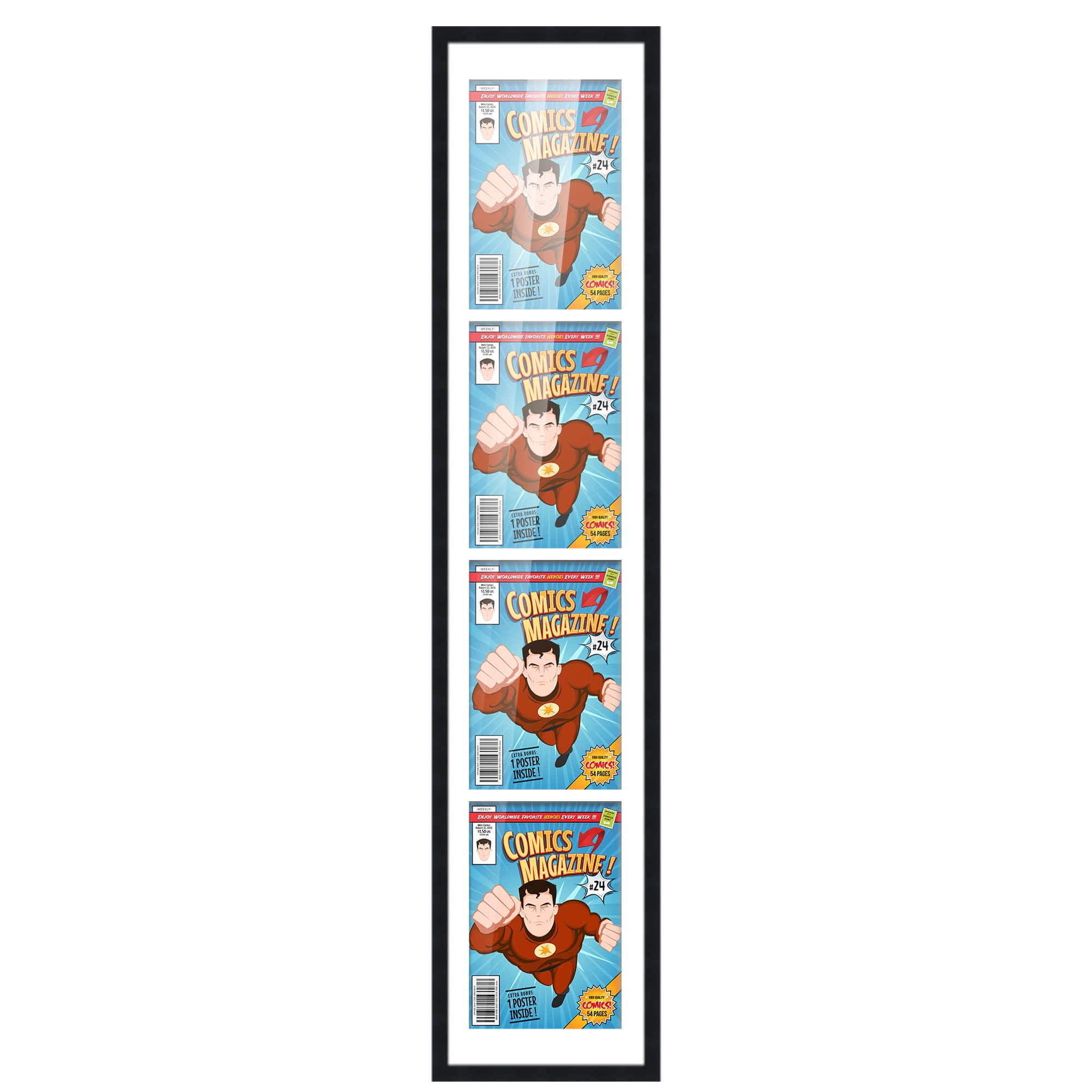 Comic Book Frame with Mat for 4 Bronze Age Comics Published Between ...