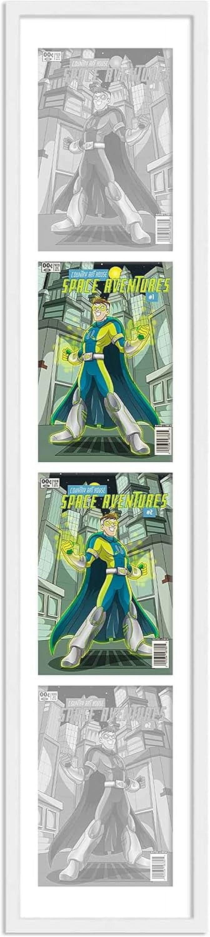 Comic Book Frame White Matted | For Comics Published Between 1986 and Present Day (Silver Age ...