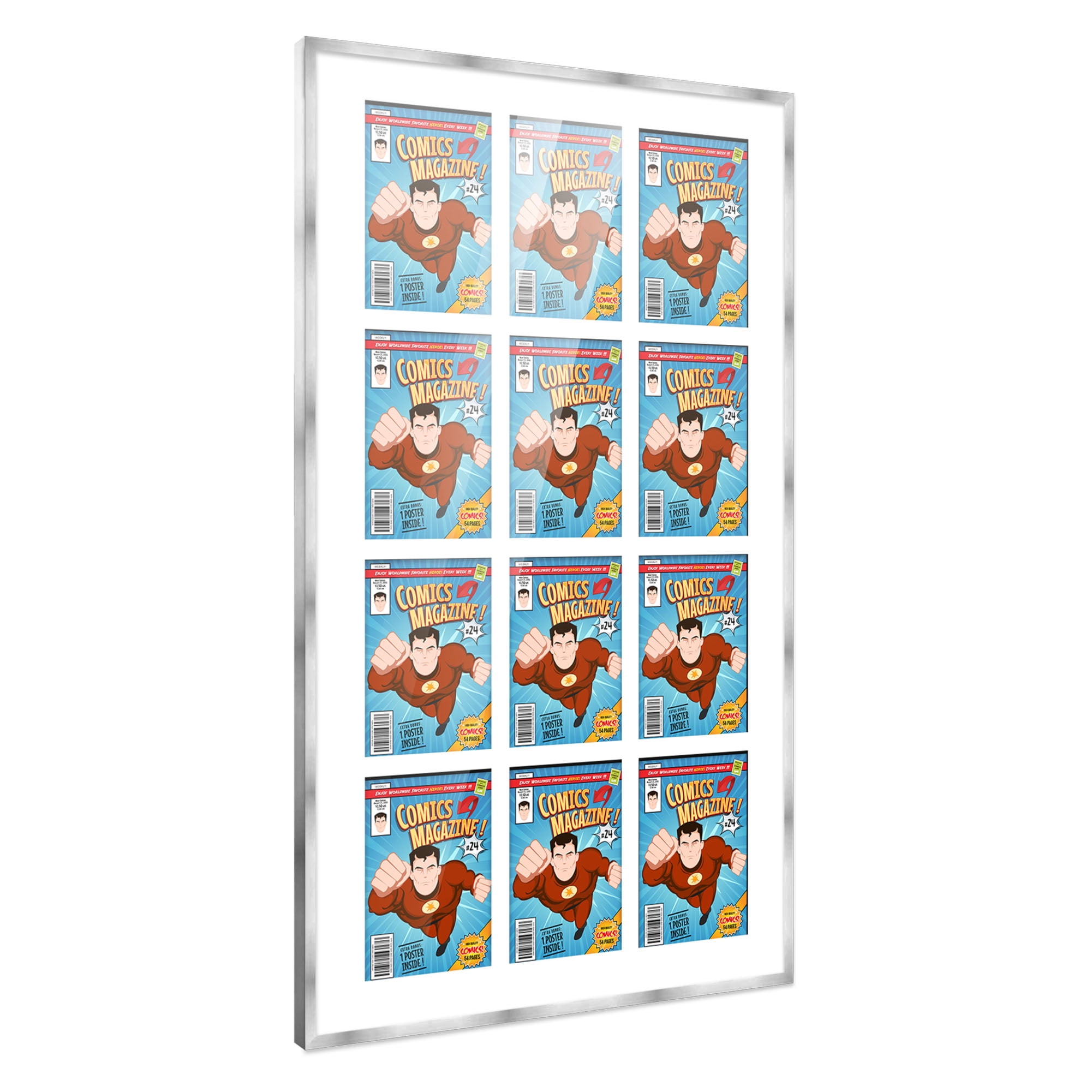 Comic Book Frame with Mat for 12 Silver Age Comics Published 1956-1970 ...
