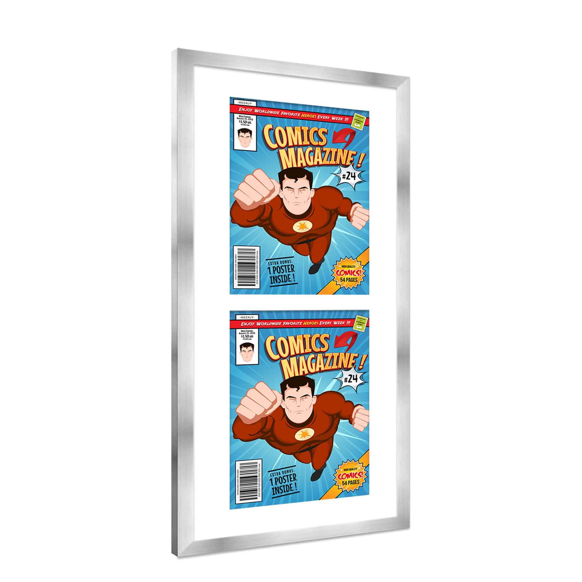 Comic Book Frame with Mat for 2 Silver Age Comics Published Between ...