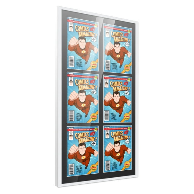 Comic Book Frame with Mat for 6 Bronze Age Comics Published Between ...