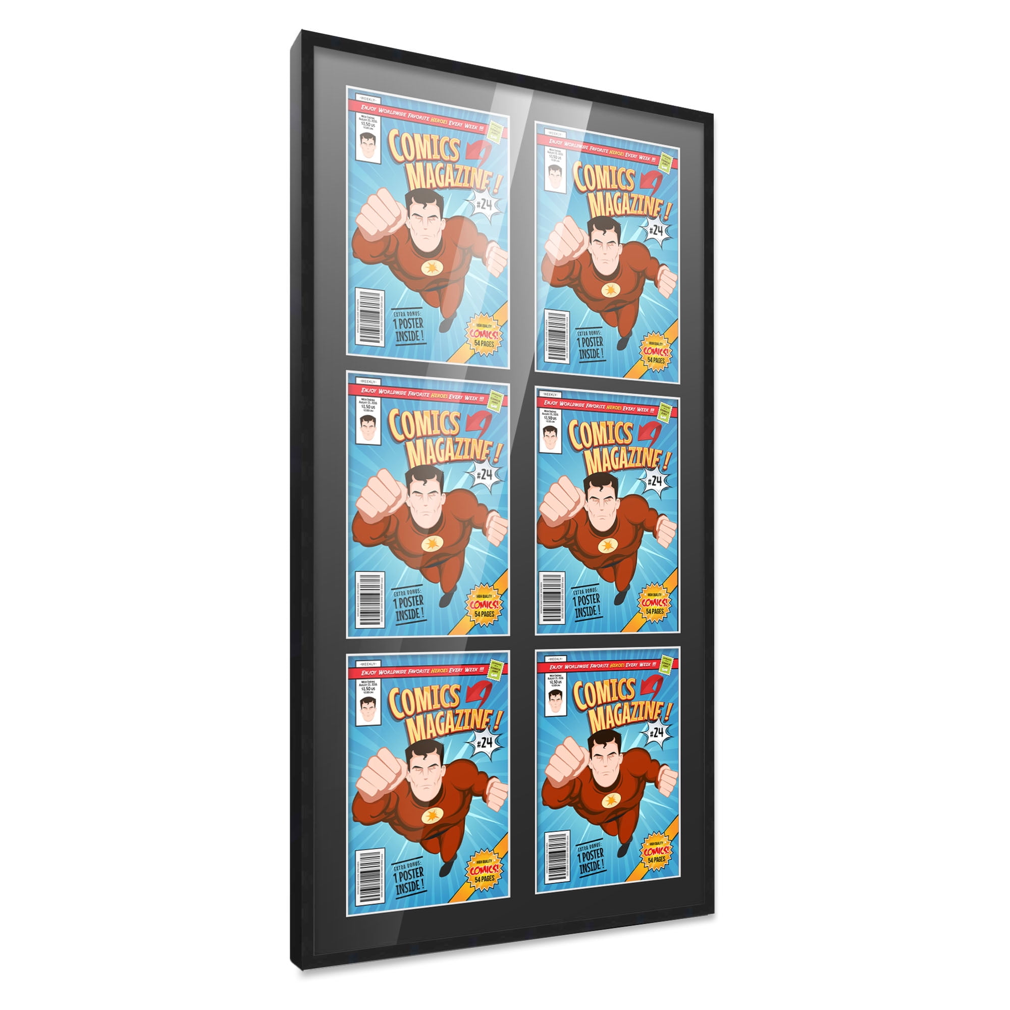 Comic Book Frame with Mat for 6 Golden Age Comics Published 1938-1956 ...