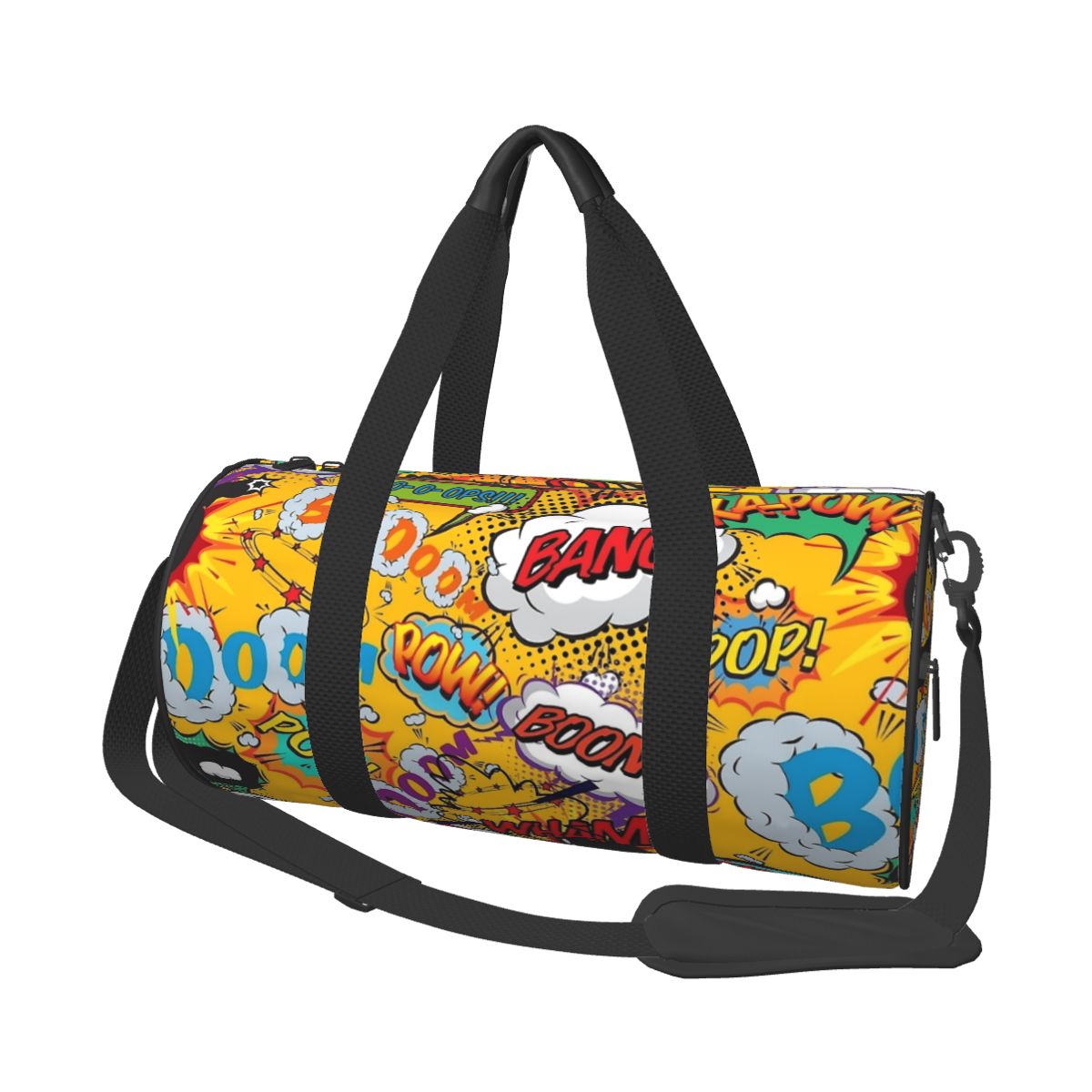 Comic Book Pop Art Shout Outs Fun Cartoon Gym Bag Weekend Sports Bags ...