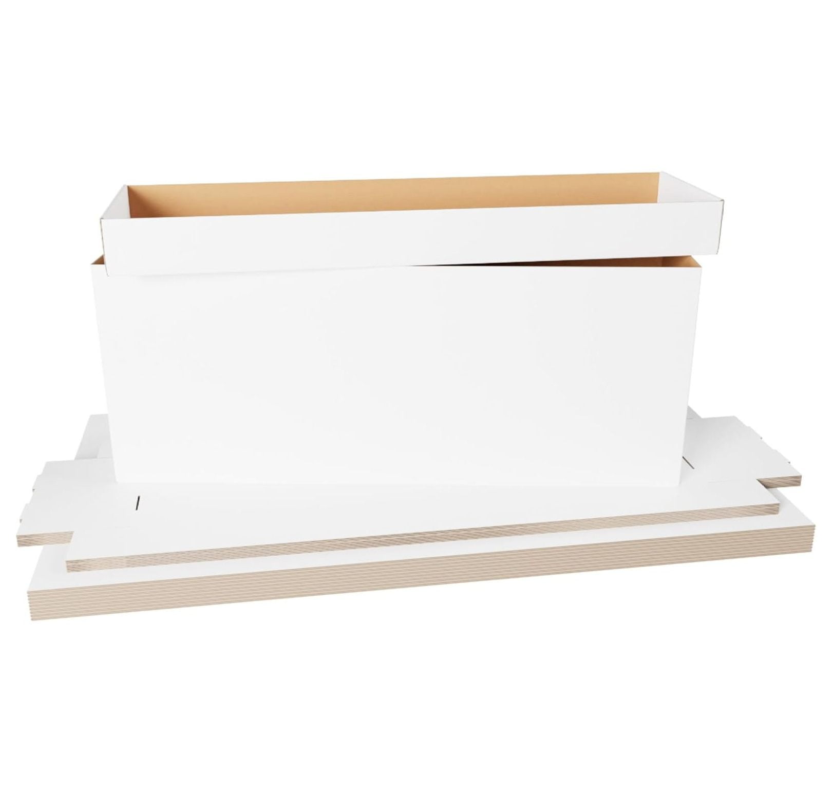 Comic Book Storage Box - 3 Count Long Comic Book Boxes with White ...