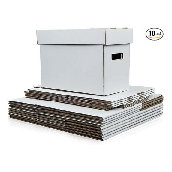 Comic Book Storage Boxes 10 Pack - Short Box - Holds 150-175 Comics ...