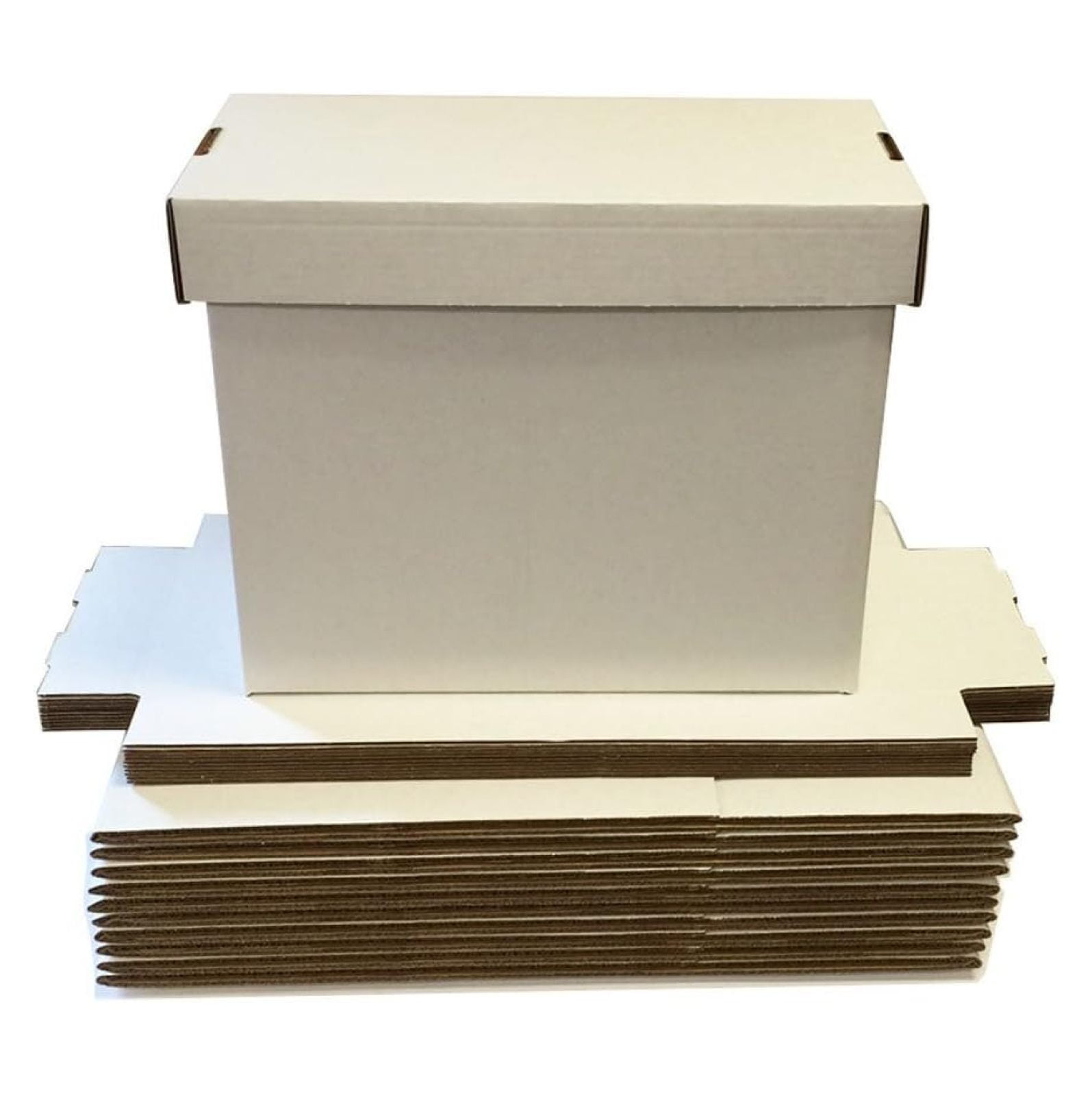 Comic Book Storage Boxes - Set of 8, White, Short - Holds 150-175 ...