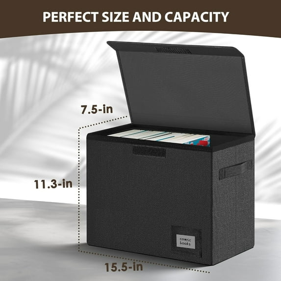 Comic Book Storage, Collapsible and Stackable Comic Short Box ...