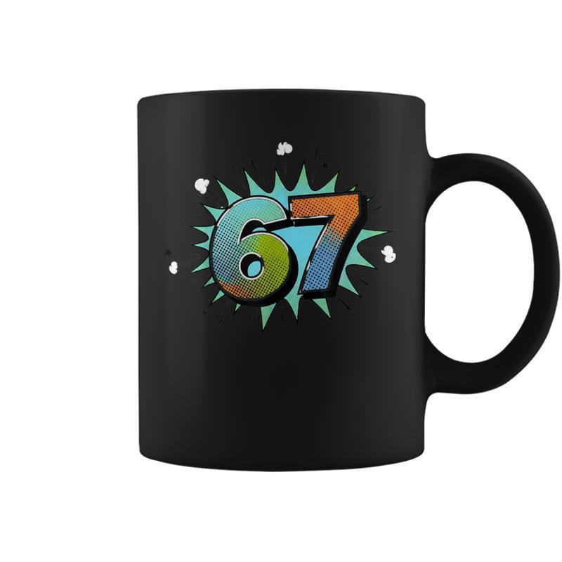 Comic Book Style Six Seven SixSeven Christmas Coffee Mugs - Walmart.com