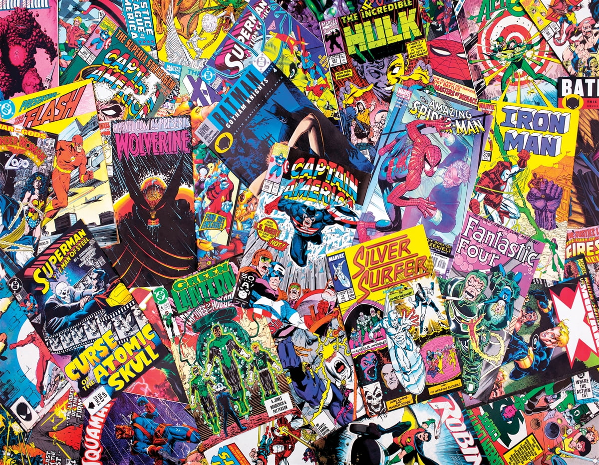 Comic Books Galore 1000 Piece Jigsaw Puzzle Featuring Vintage Covers ...