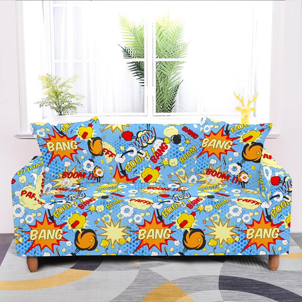 Comic Bubble Dialog Elastic Sofa Cover Stretch All-cover Couch Covers ...